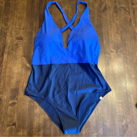 summersalt | Swim | New Summersalt Swimsuit Plunge Blue One Piece 4 ...